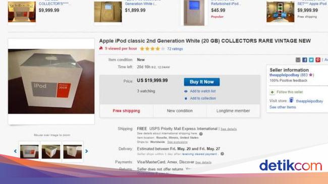 iPod Jadul Dijual Rp 266 Juta, Kok Mahal?