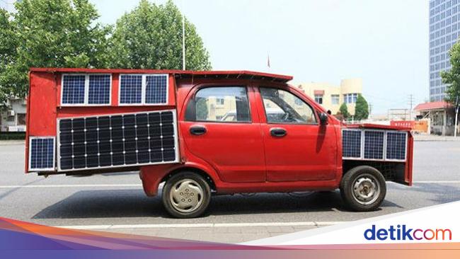 Mobil Bertenaga Surya Ini Dibuat Sendiri oleh Pemiliknya