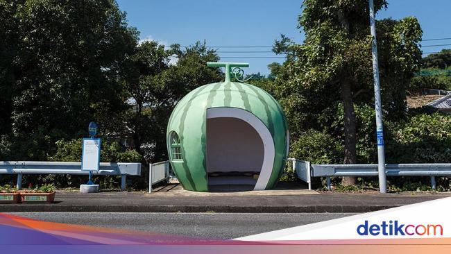 Liburan ke Jepang, Ada Halte Bus Lucu Berbentuk Buah-buahan
