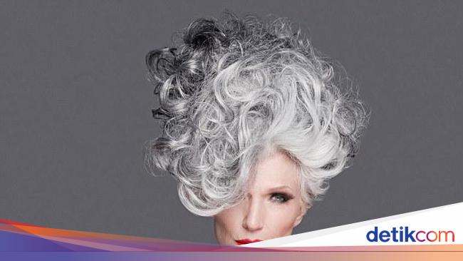 Biarkan Rambut Memutih, Nenek Ini Semakin Laris Jadi Model