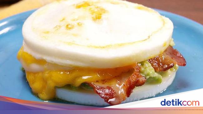 Yuk, Bikin Burger dari Telur yang Gurih Enak Tanpa Roti!