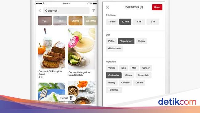 Cukup Memotret Makanan, Pinterest Kini Bisa Mencarikan Resep Sejenis