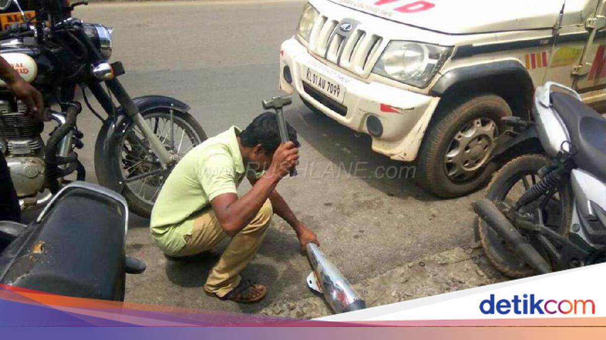 Cara Polisi India Musnahkan Knalpot Bising: Nyamar Jadi Pengemis