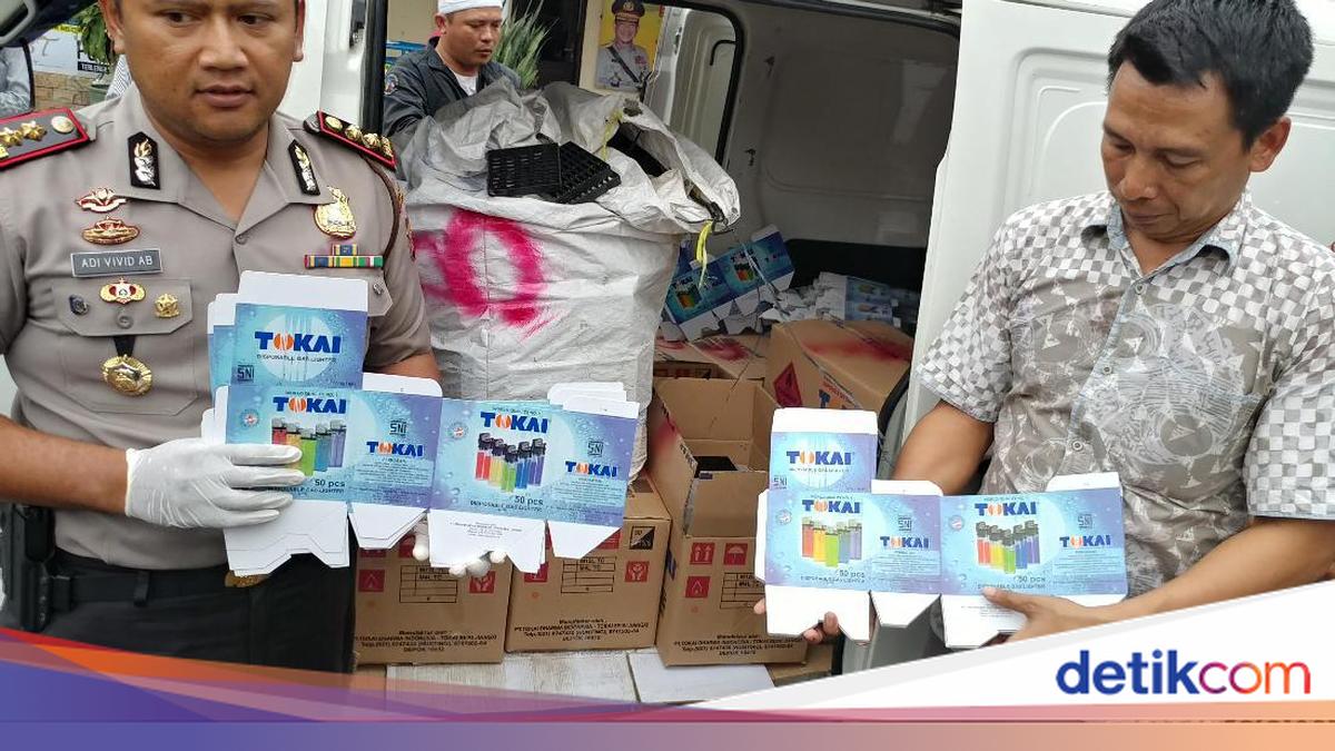 Pemalsu Korek Api Gas Tokai Diciduk di Cirebon