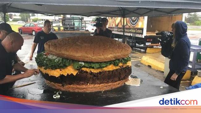 Pecahkan Rekor Burger Terbesar di Dunia, Pemilik Resto Punya Tujuan Mulia