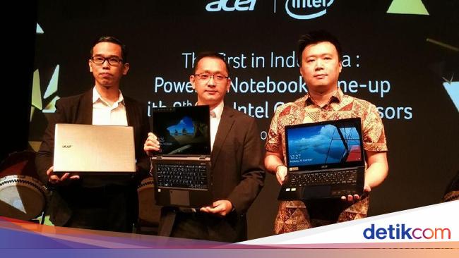 Acer Rilis Laptop Pertama dengan Intel Core Generasi ke-8
