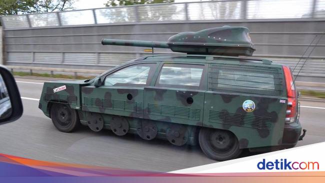 Volvo Jadul Disulap Jadi Tank Perang