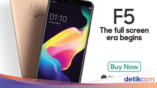 Layar Full Screen OPPO F5 Berikan Pengalaman Visual Terbaik