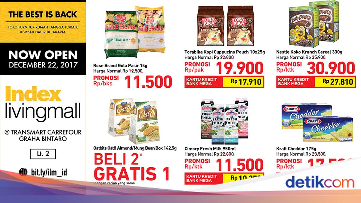 Susu Segar & Sereal Promo sampai Akhir Bulan di Transmart Carrefour