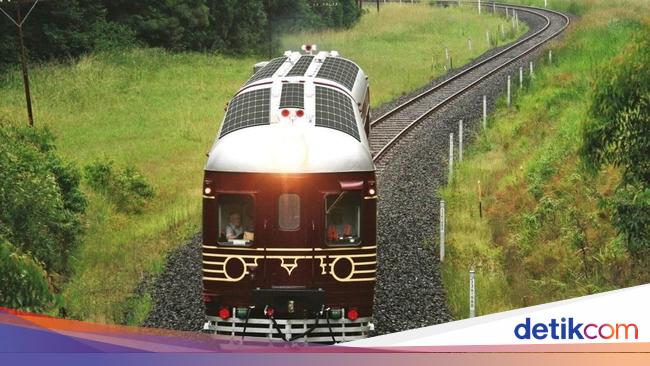Penampakan Kereta Tenaga Matahari Pertama di Dunia