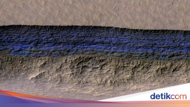 Wah! Lapisan Es Setebal 100 Meter Terdeteksi di Bawah Permukaan Mars