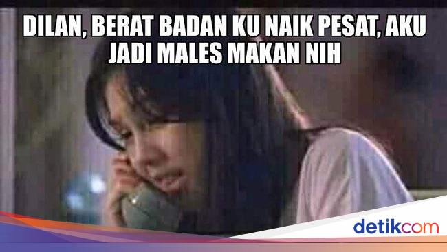 Foto: Ketika Meme Film Dilan Masih Nyinggung Berat Badan