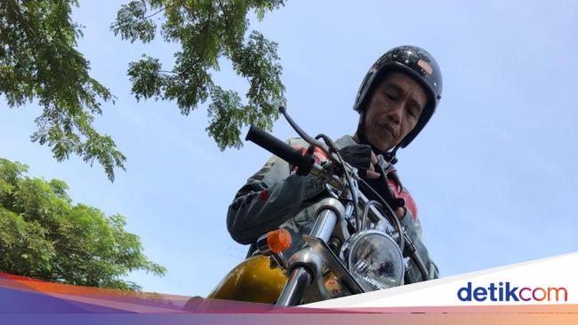 Mengenal Helm yang Dipakai Jokowi Touring ke Sukabumi