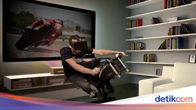 Pakai Alat Ini Bisa Balap Motor di Rumah