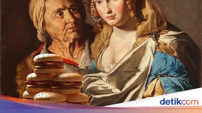Wow! Seniman Ini Edit dan Tambahkan Burger di Tiap Foto Lukisan Era ...
