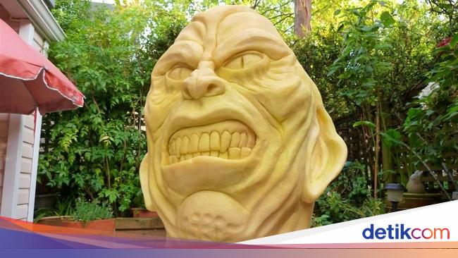 Bikin Takjub! 10 Ukiran Labu Ini Bentuk T-Rex hingga Tokoh Kartun