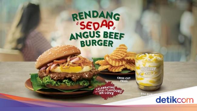 Meriahkan Hari Kemerdekaan Singapura, McDonald's Rilis Burger Rendang