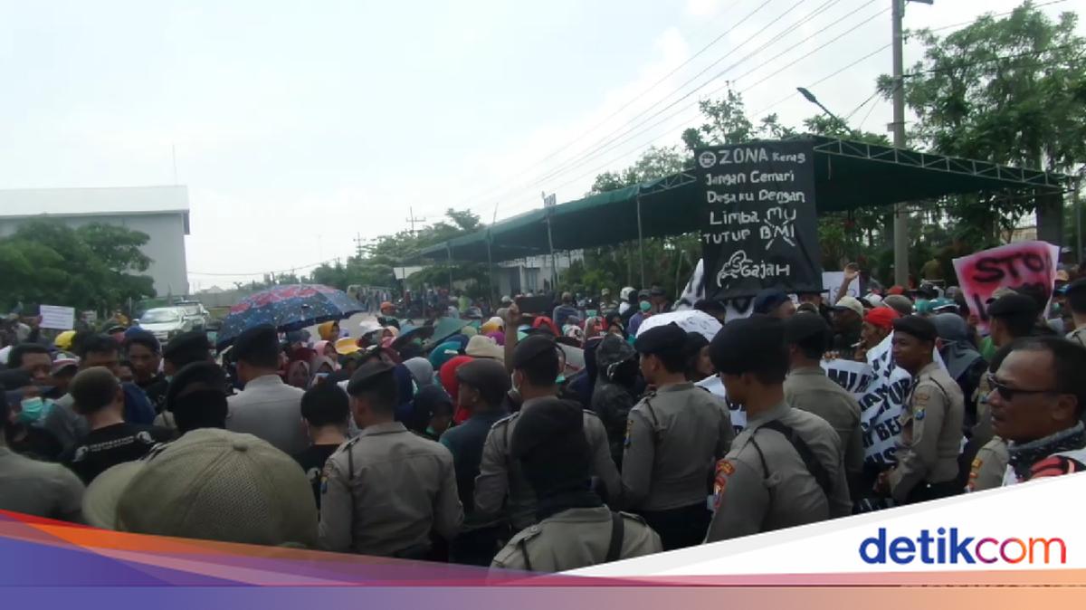 Keluarkan Bau Busuk, Pabrik Pengolahan Udang di Lamongan Didemo