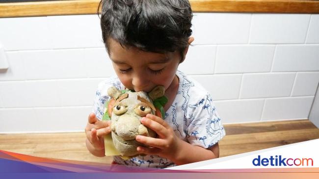Ibu Ini Rangkai Sayuran Jadi Karakter Kartun Agar Putranya Makan Sayur