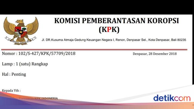 Waspada! Beredar Surat Palsu Penerimaan Karyawan KPK