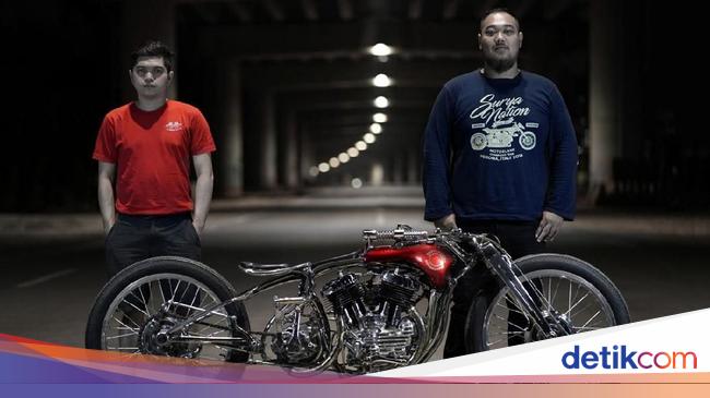 Motor Modif Karya Anak Indonesia Terbaik Ketiga di Italia