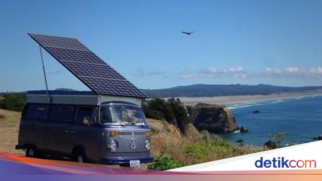 Modifikasi VW Kombi Mesin Listrik Bertenaga Matahari