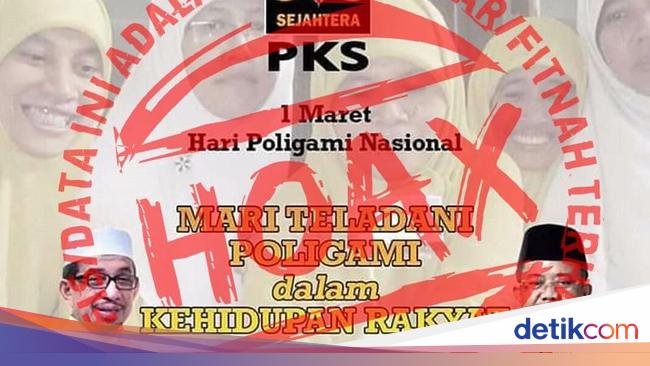 PKS: Meme 1 Maret Hari Poligami Nasional Hoax!