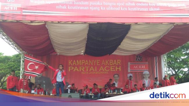 Kampanye Partai Aceh: Bendera Bulan Bintang Dikibarkan dan Ajakan Pro ...