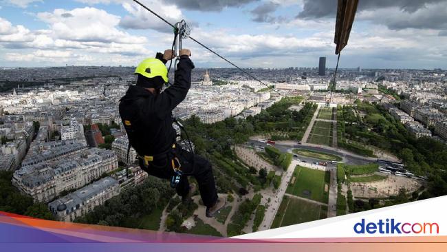 Menara Eiffel Lagi Buka Flying Fox Paling Menegangkan!