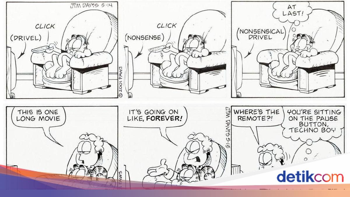 Komik Strip Si Kucing Gemuk 'Garfield' Dilelang