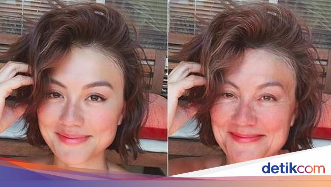 Ikut Age Challenge, Agnez Mo Dipuji Tetap Cantik saat Mukanya Keriput Ikut Age Challenge, Agnez Mo Dipuji Tetap Cantik saat Mukanya Keriput