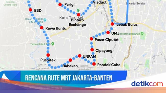 Rencana MRT Dilewati Sampai Tangerang Selatan, Banten