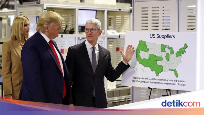 Donald Trump Minta Apple Setop Produksi iPhone di India Donald Trump Minta Apple Setop Produksi iPhone di India