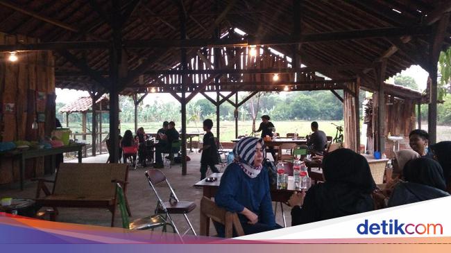 Nongkrong Sambil Ngopi Tengah Sawah di Warung Kopi Manis