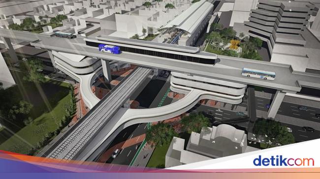 Begini Desain Skybridge Integrasi MRT ASEAN-TransJ CSW yang Dibangun Anies
