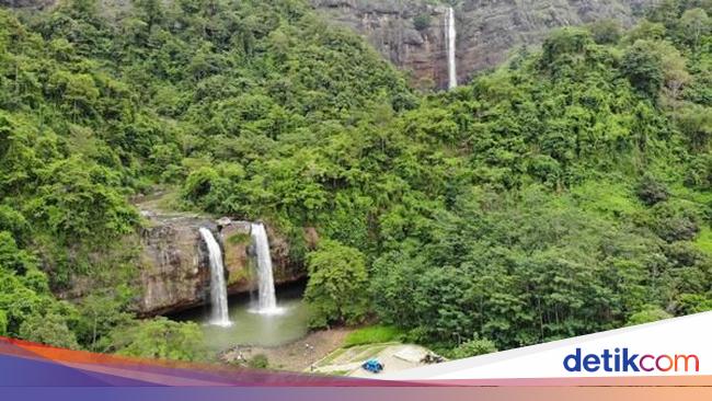 Curug Sodong Sukabumi, Pesona Air Terjun Kembar di Geopark Ciletuh