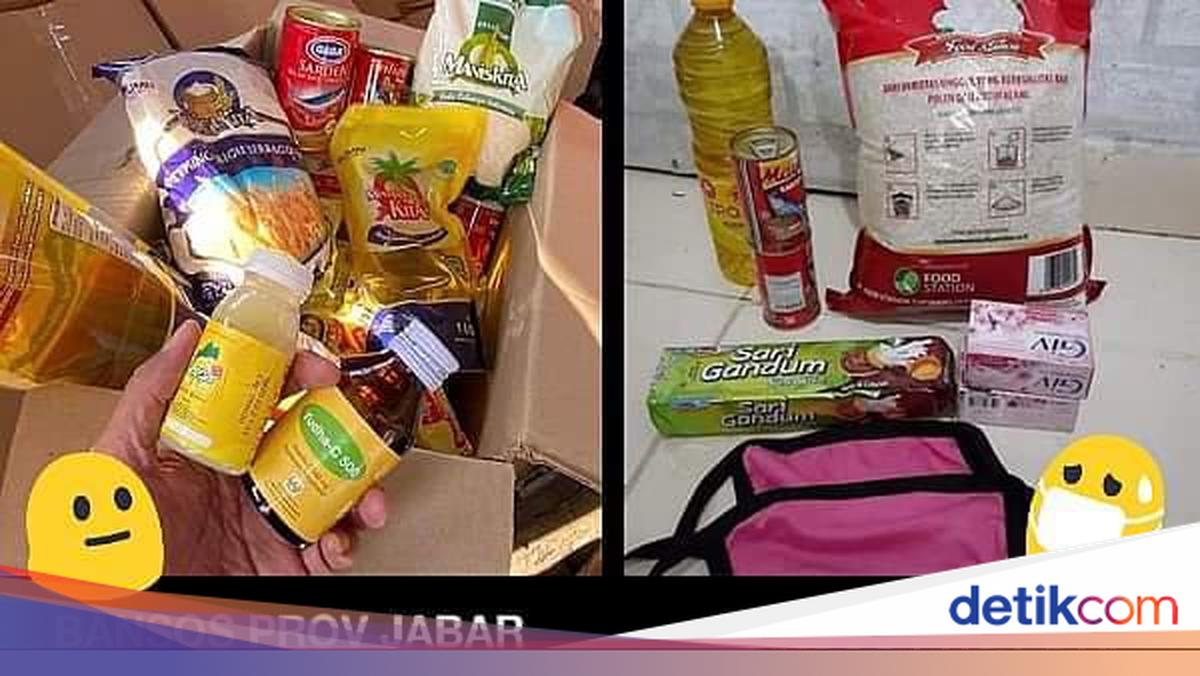 Beda Isi Paket Sembako Jabar dan Jakarta hingga Pria Mengais Tumpahan Susu