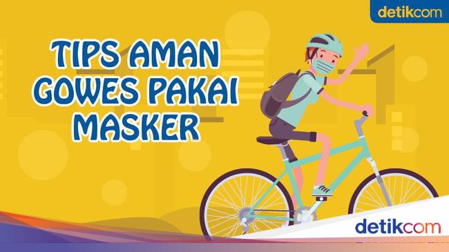 Tips Gowes Pakai Masker Tanpa Harus Sesak Napas