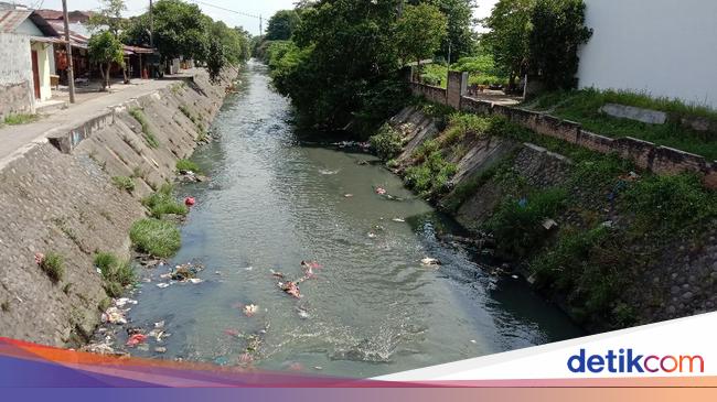 Sempat Pink, Air Parit di Medan Kini Berwarna Hijau Kehitaman
