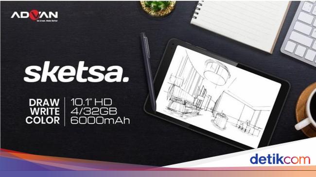 Lengkap dengan Stylus, ADVAN Luncurkan Tablet Sketsa 10 Inchi