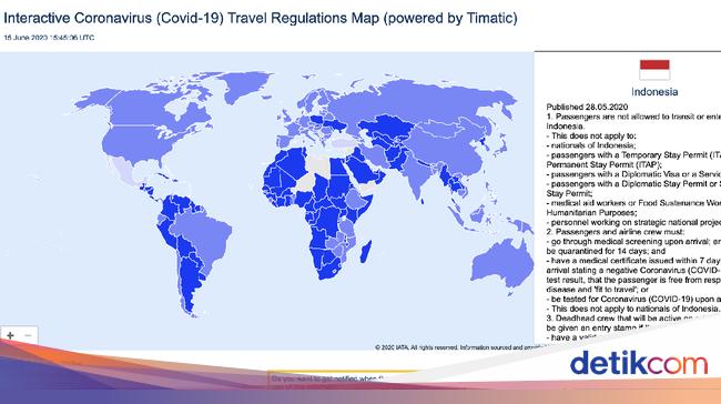 Peta Canggih Ini Perlihatkan Pembatasan Tiap Negara