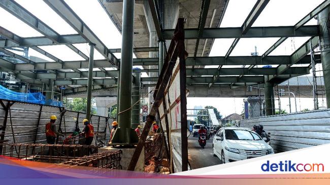 Melihat Pembangunan Skybridge Integrasi MRT ASEAN-TransJ CSW