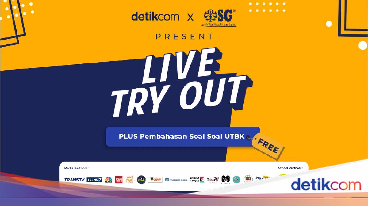 Live Try Out Online detikcom Sudah Dimulai, Ini Tahapan Tiap Sesinya