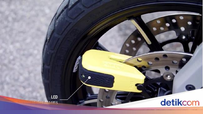 Anti-maling, Gembok Motor Ini Cuma Bisa Dibuka Pakai HP
