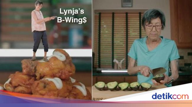 Lincah! Begini Aksi Nenek Lynja Saat Bikin Video Masak di TikTok