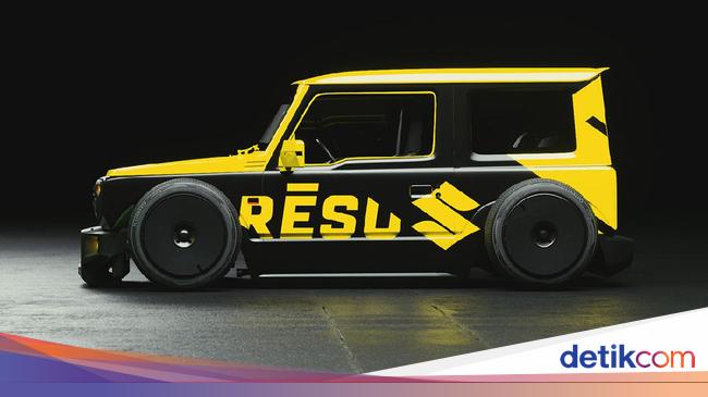 Penampakan Suzuki Jimny Tampil Ceper Ala Mobil Rat Rod