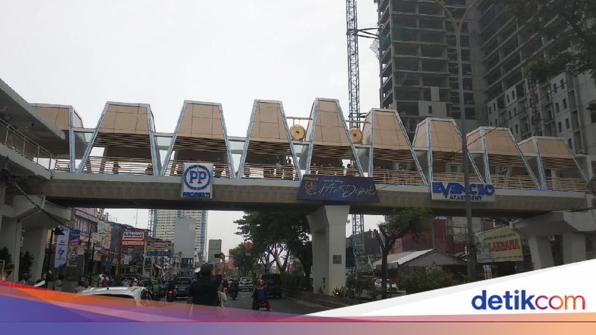 Jadi Ikon Baru, JPO 'Selamat Datang di Kota Depok' di Margonda Diresmikan