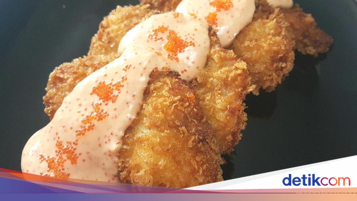 Resep Chicken Katsu ala Restoran Pakai Saus Mentai yang Creamy