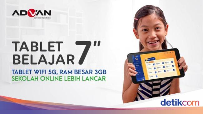 Harga Terjangkau, ADVAN Tablet Belajar 7 Buat Sekolah Online Lancar