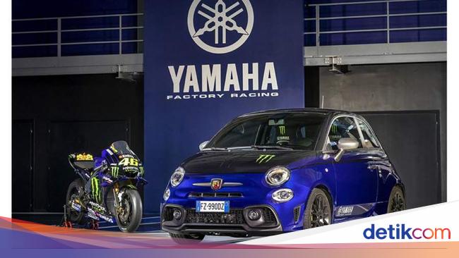 Abarth 595 Dalam Kostum Motor MotoGP Valentino Rossi